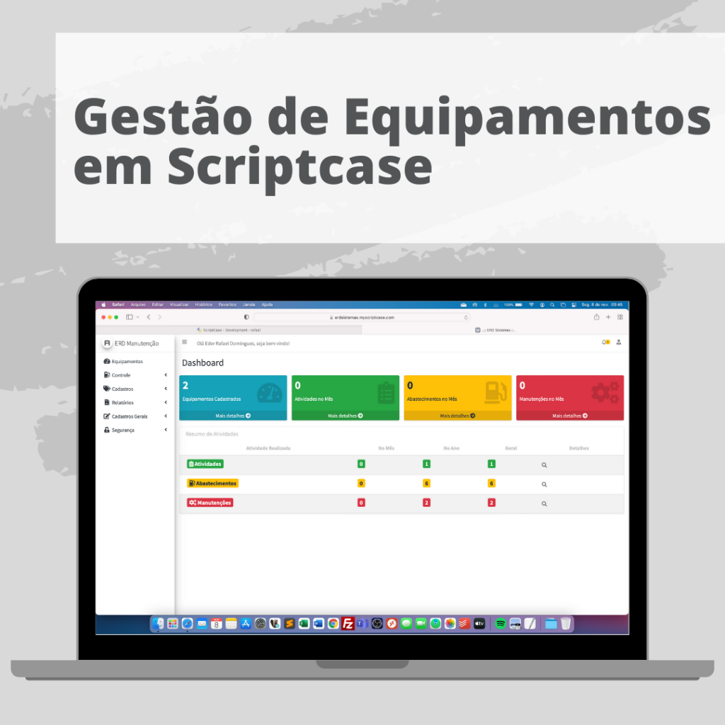 Gestão de Equipamentos em Scriptcase – ERD Sistemas